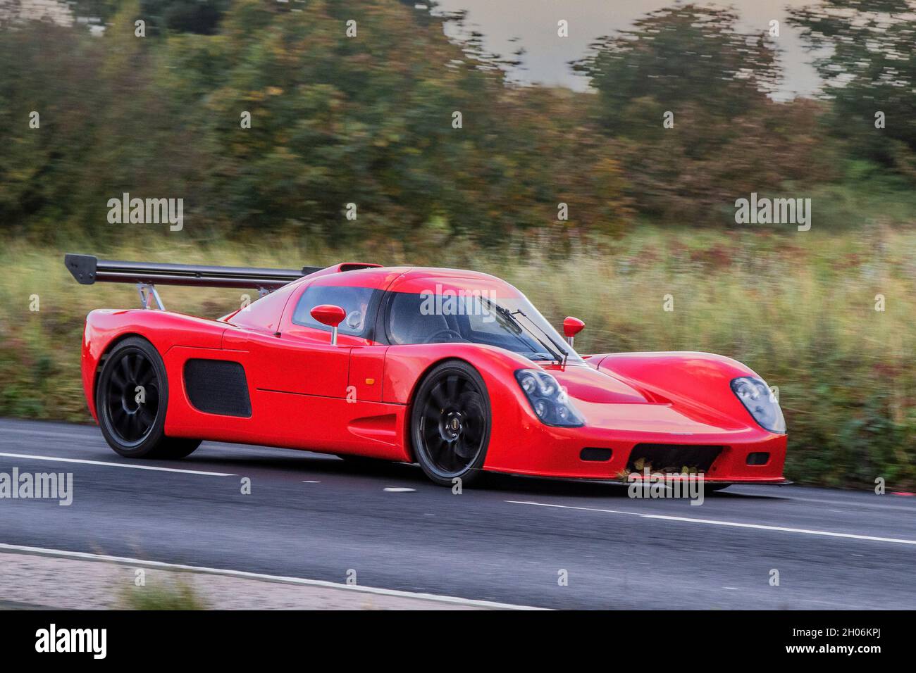 2010 red Ultima GTR 6 speed manual 7000cc en-route to Southport Classic ...