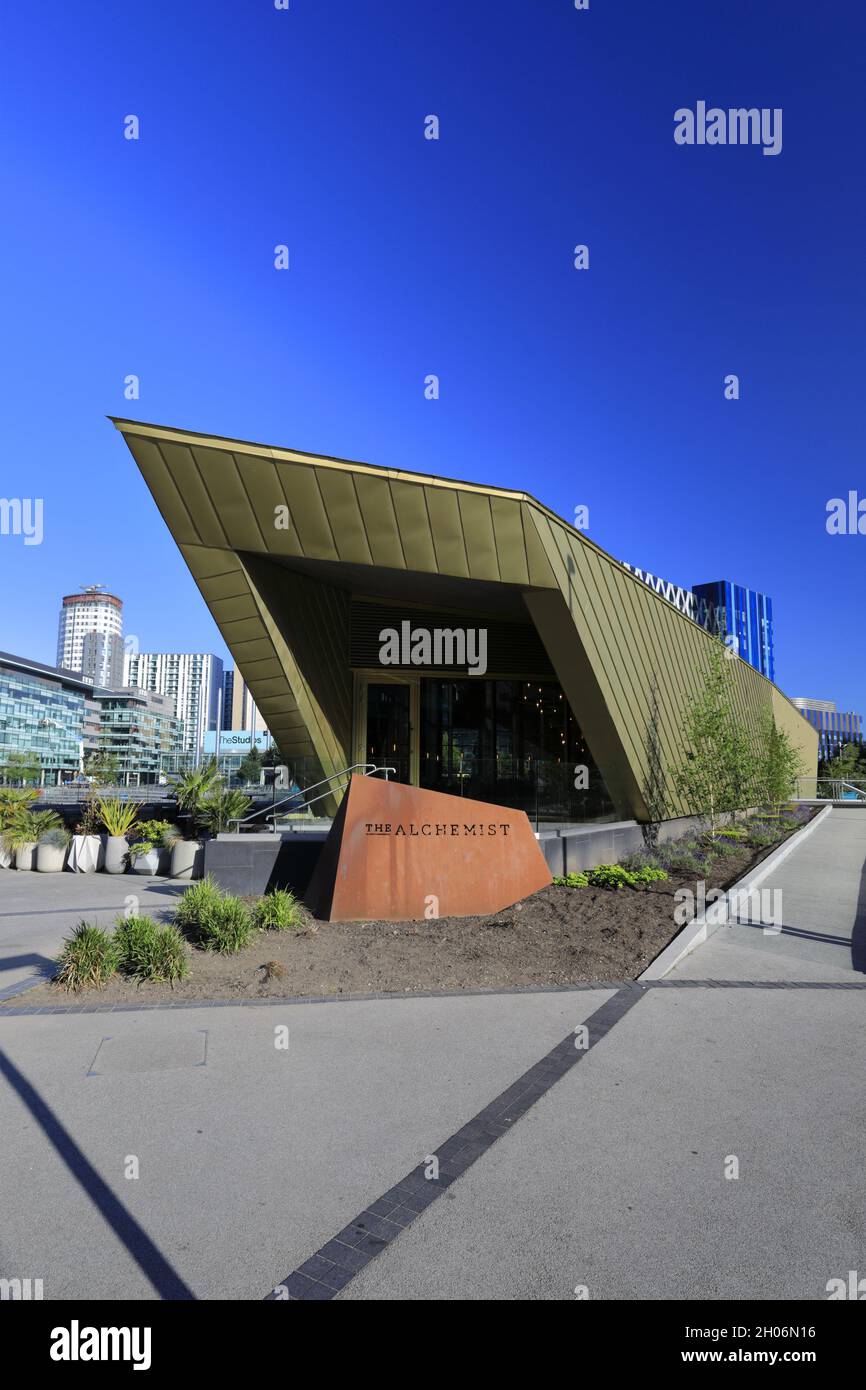 The Alchemist cocktail bar, Salford Quays, Manchester, Lancashire ...
