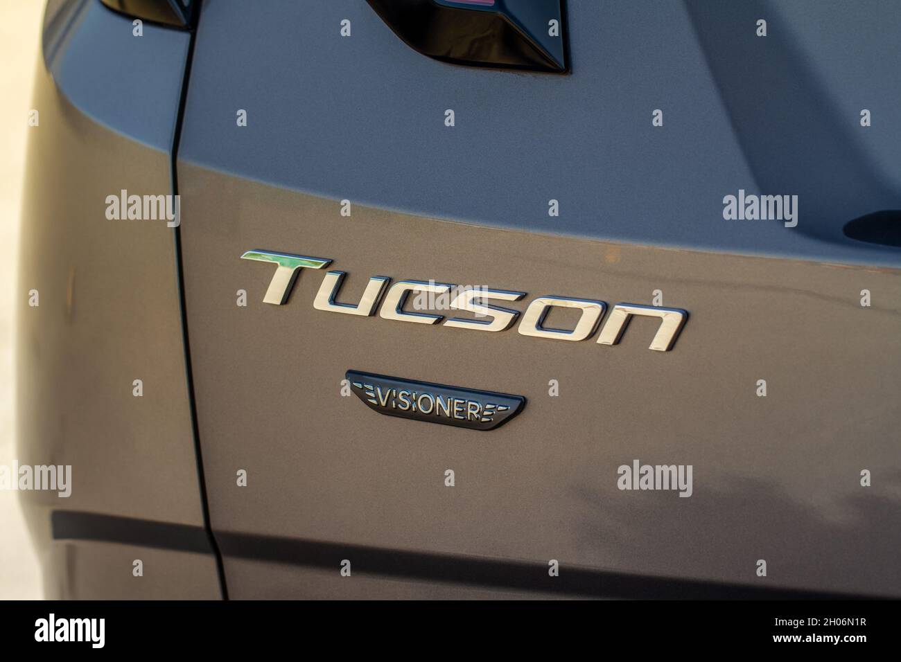 MOSCOW, RUSSIA - AUGUST 27, 2021 Hyundai Tucson Fourth generation NX4 ...