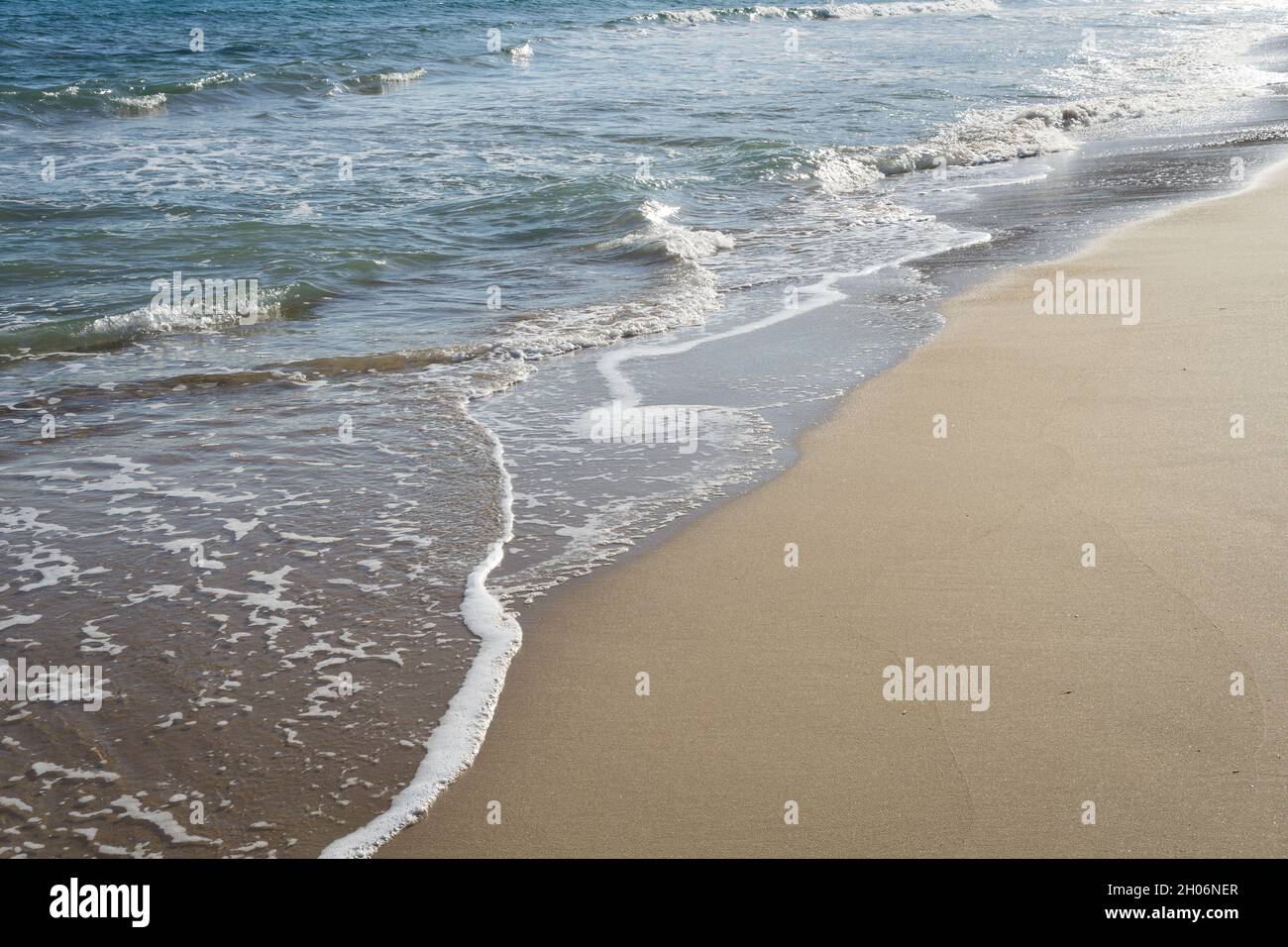 Mediterranean dream beach and blue water in Spain travel and relax ...