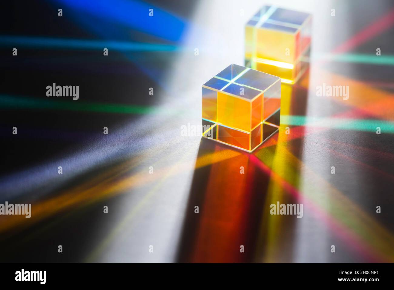 Colorful light prisms reflection.Colorful light prisms Effect Stock ...