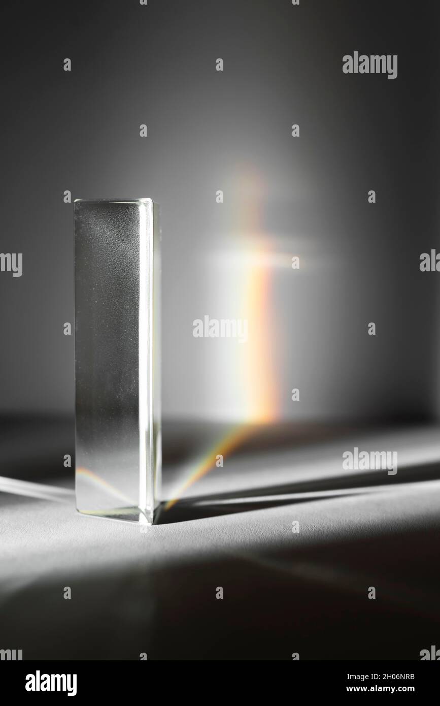 Colorful light prisms reflection.Colorful light prisms Effect Stock ...