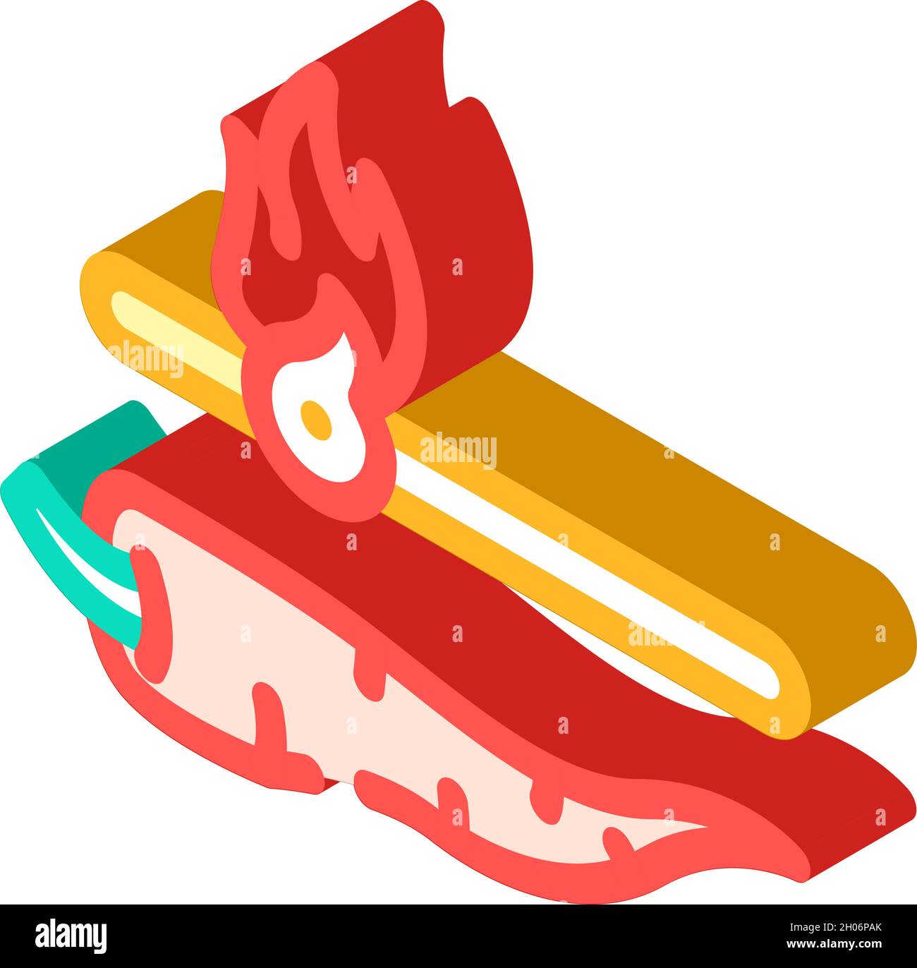spicy pepper taste scale isometric icon vector illustration Stock ...