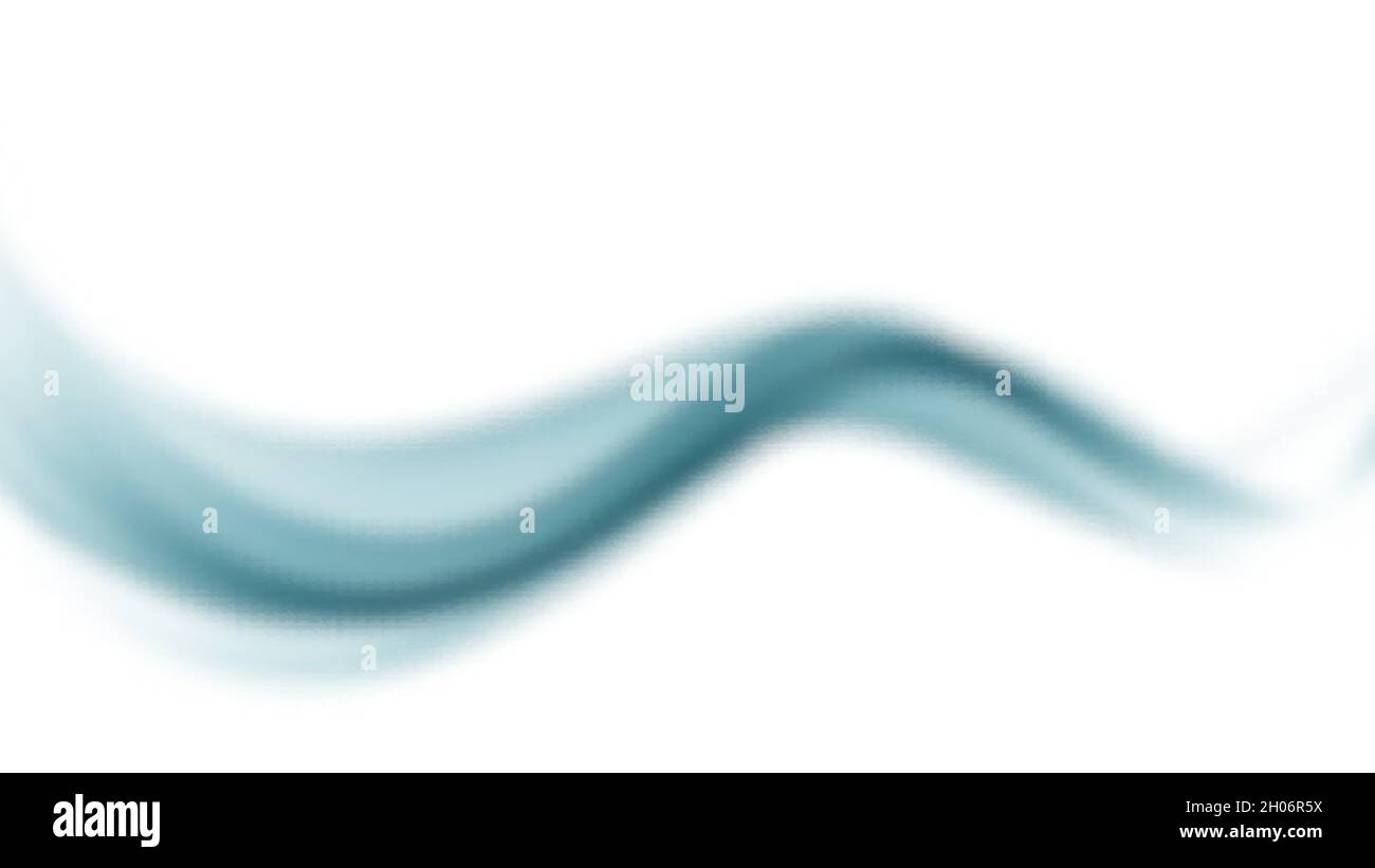 Blue transparent smoky stream of waves. Abstract design element Stock ...