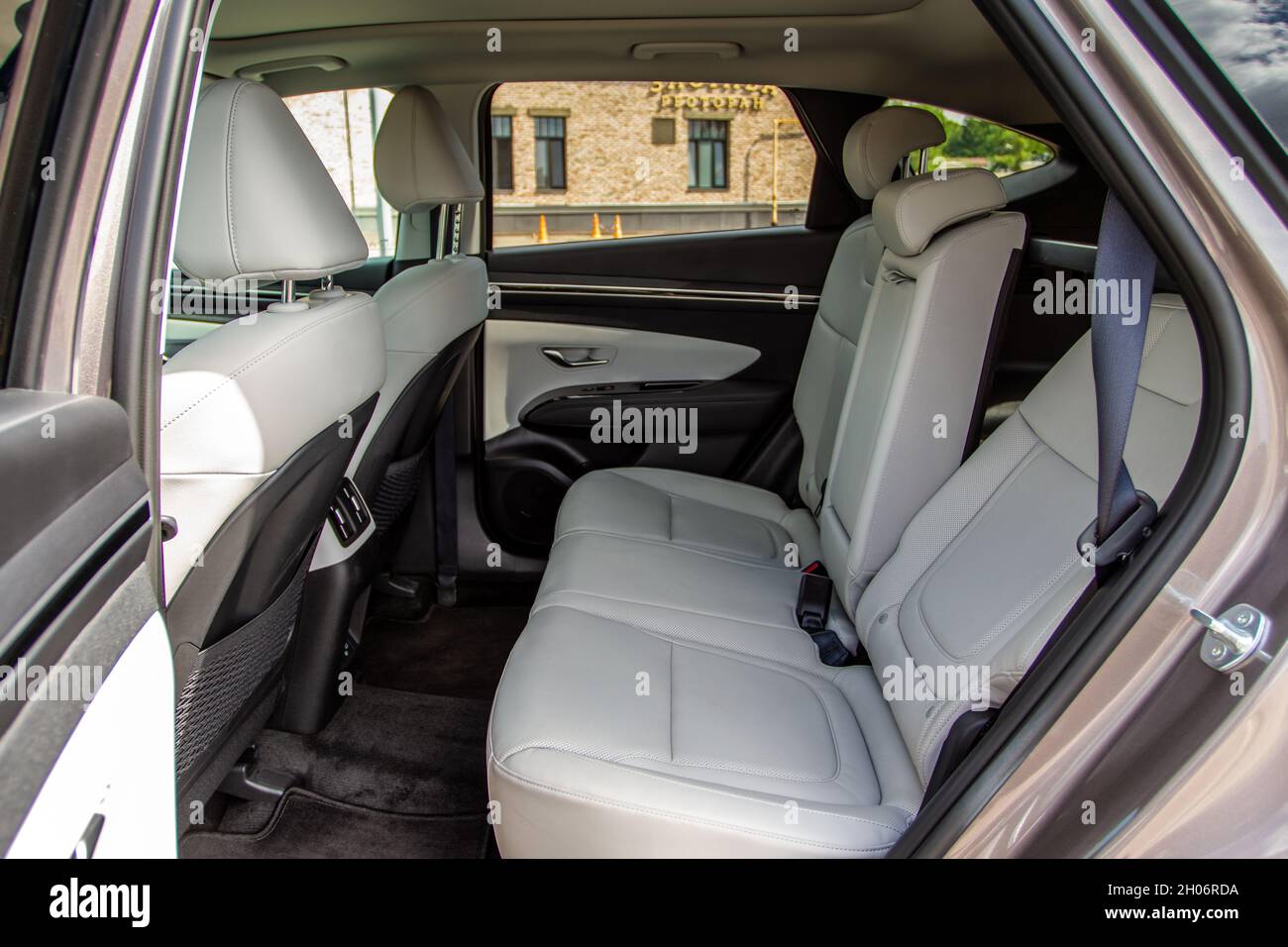 MOSCOW, RUSSIA - AUGUST 27, 2021 Hyundai Tucson Fourth generation NX4 ...