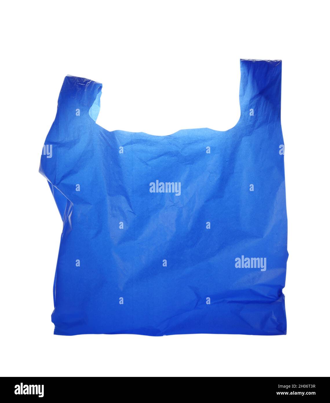 Color disposable plastic bag isolated on white Stock Photo - Alamy