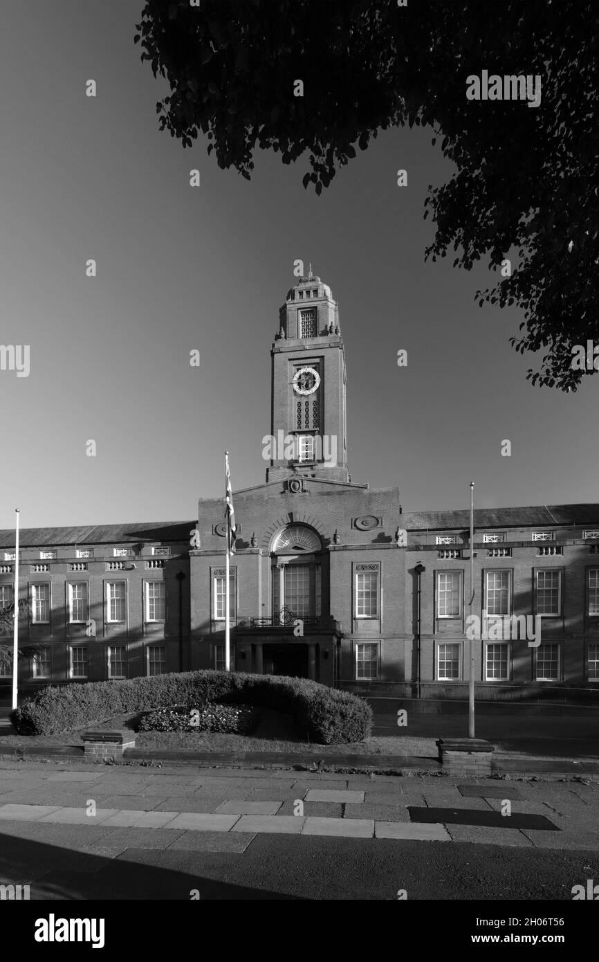 The Trafford Town Hall, Greater Manchester, Lancashire, England, UK ...