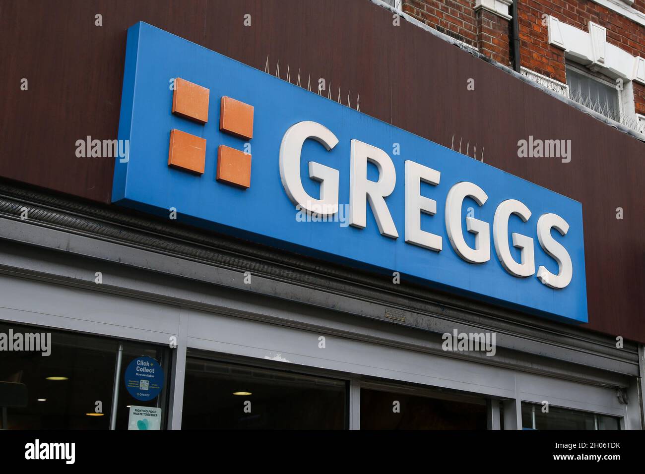 Shop signs logos greggs hi-res stock photography and images - Alamy