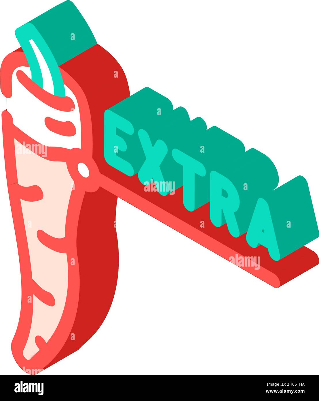 extra spice pepper isometric icon vector illustration Stock Vector ...