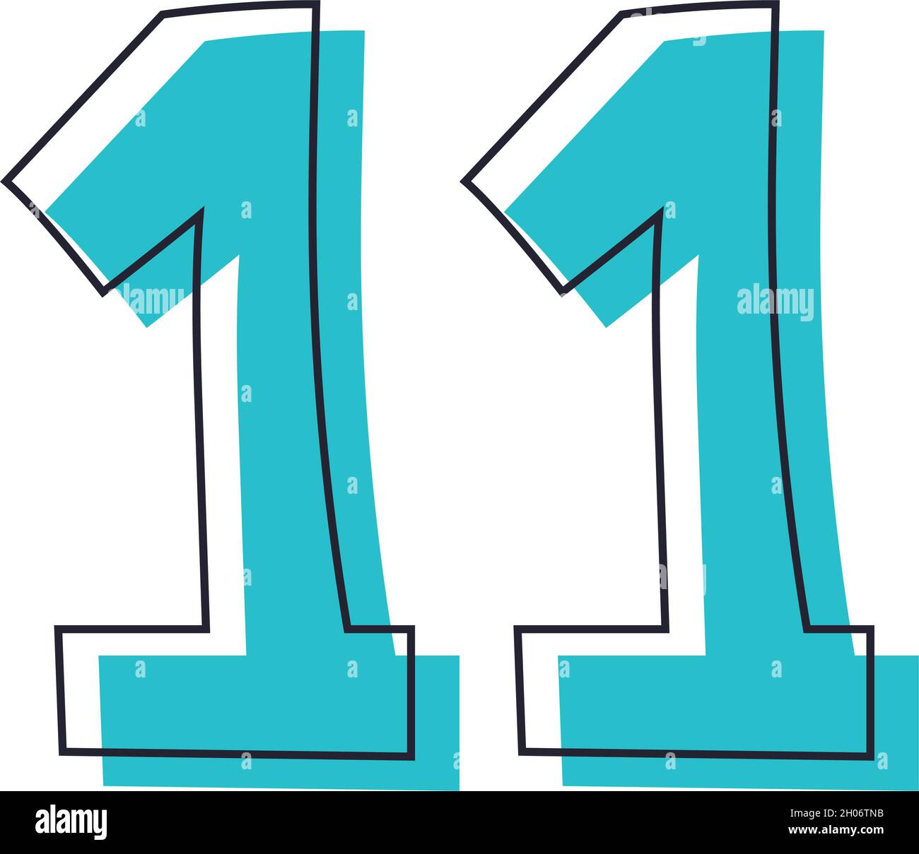 Eleven digit Stock Vector Images - Alamy