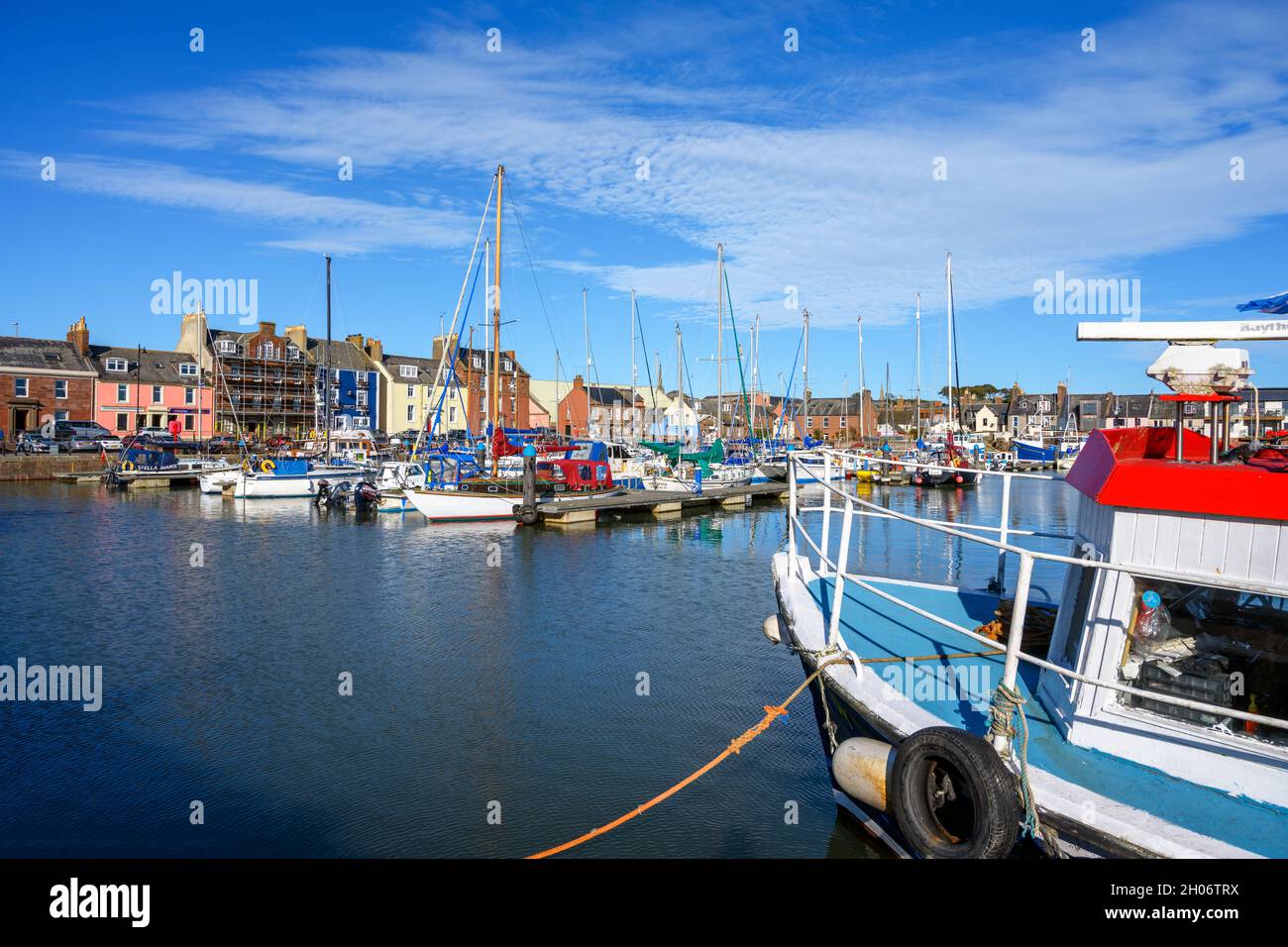 Harbour and marina in Arbroath, Scotland, UK Stock Photo - Alamy