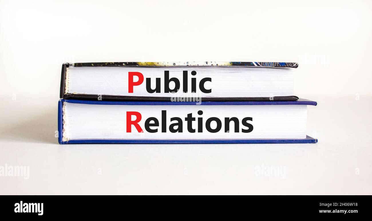 PR public relations symbol. Concept words 'PR, public relations' on ...