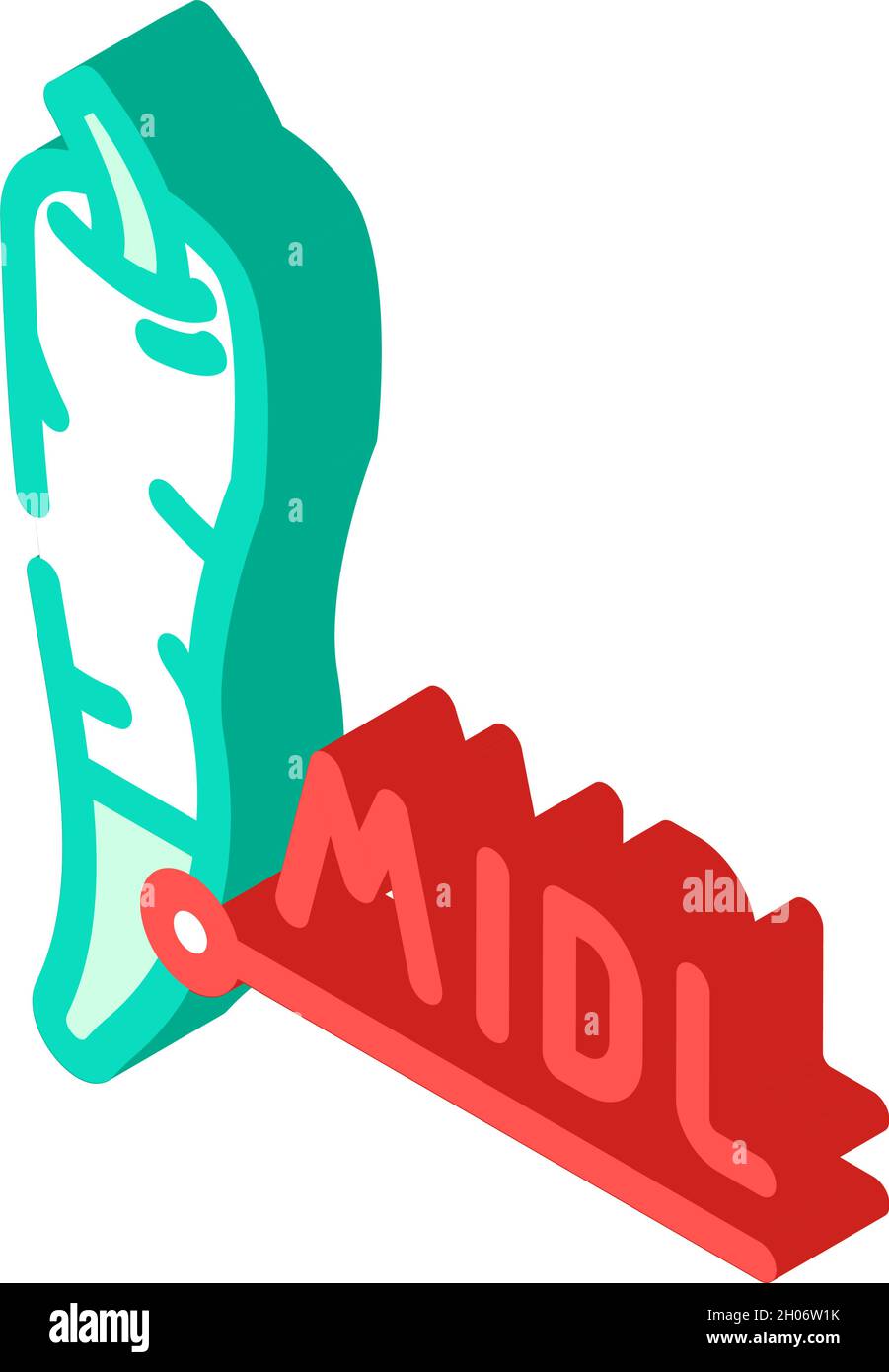 middle spice pepper isometric icon vector illustration Stock Vector ...