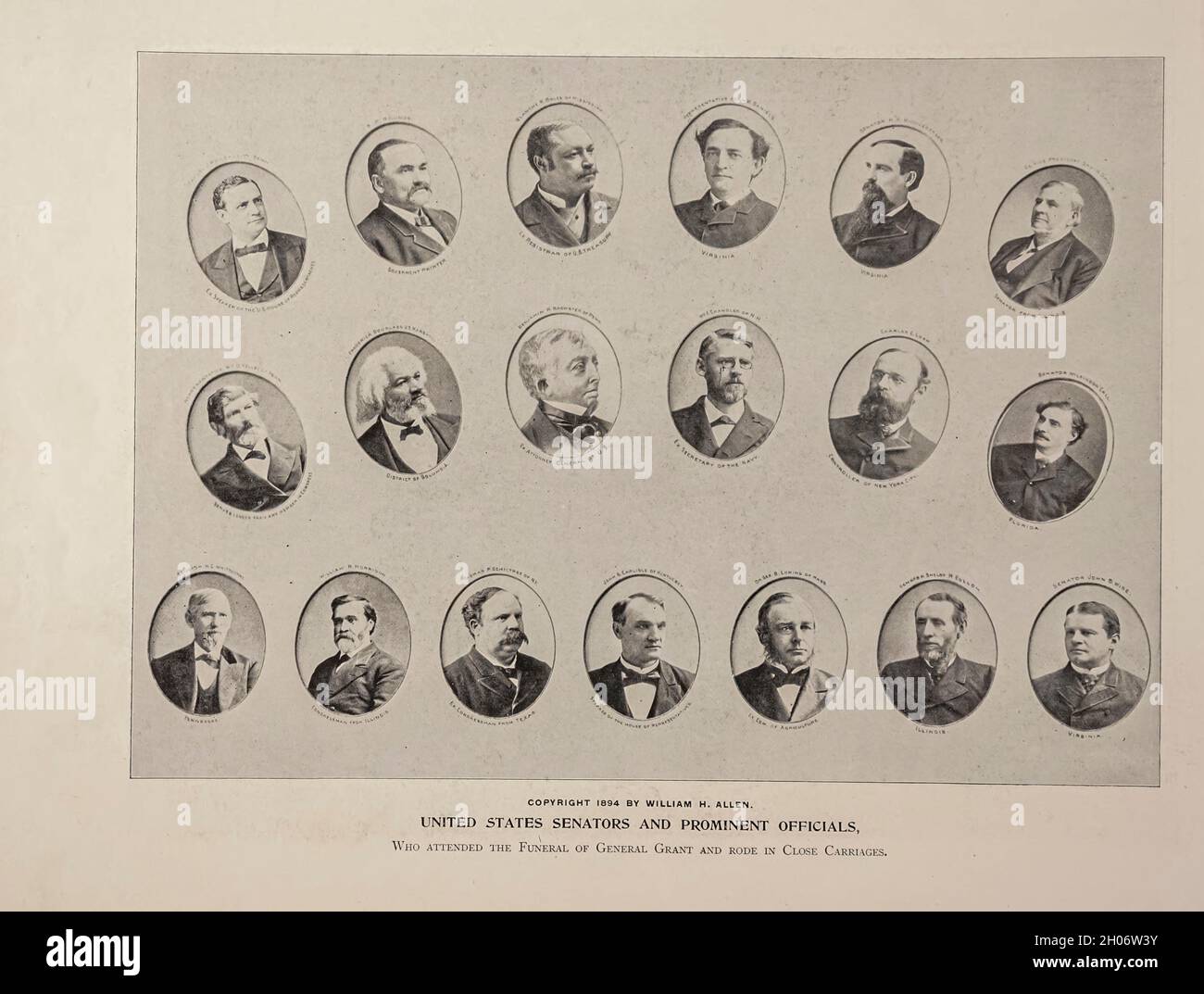 United States Senators from The American Civil War book and Grant album ...