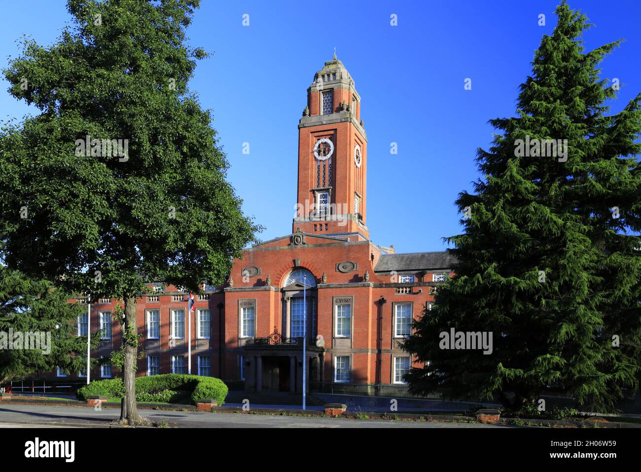 The Trafford Town Hall, Greater Manchester, Lancashire, England, UK ...