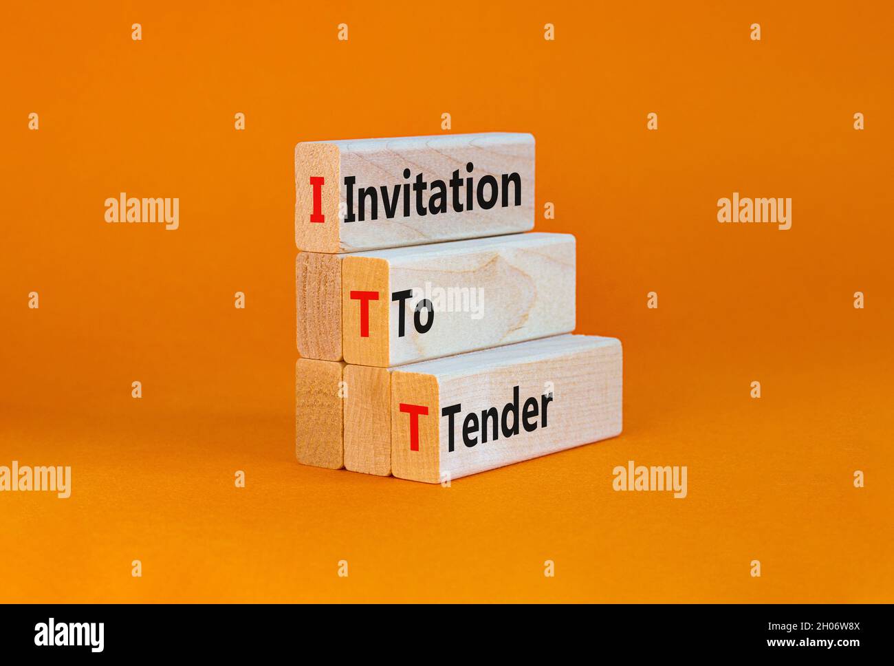 ITT invitation to tender symbol. Concept words ITT invitation to tender ...