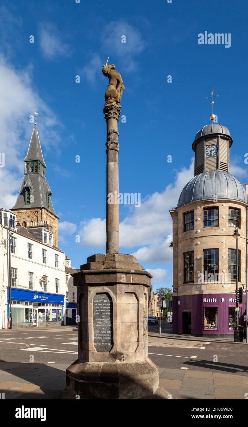 Mercat Cross Crossgate Cupar Scotland Stock Photo - Alamy