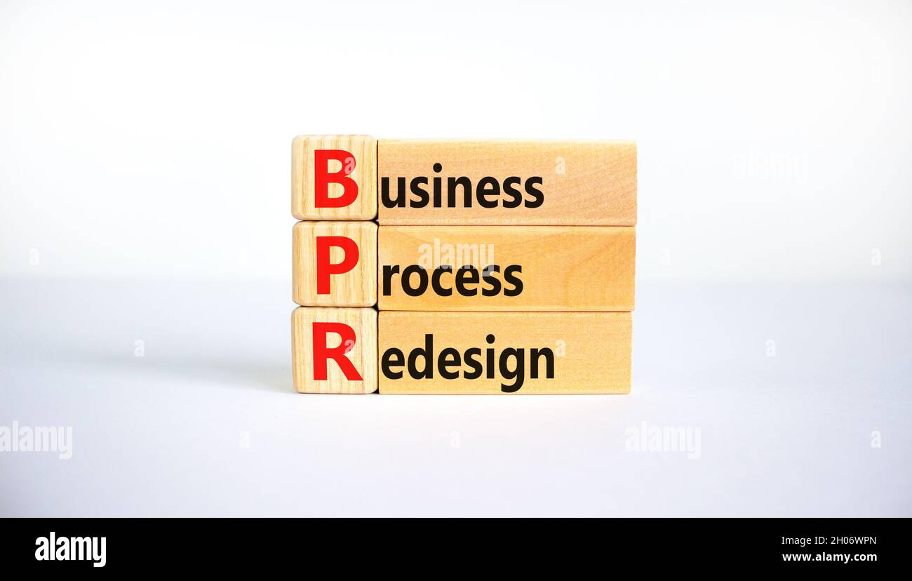 BPR business process redesign symbol. Concept words BPR business ...