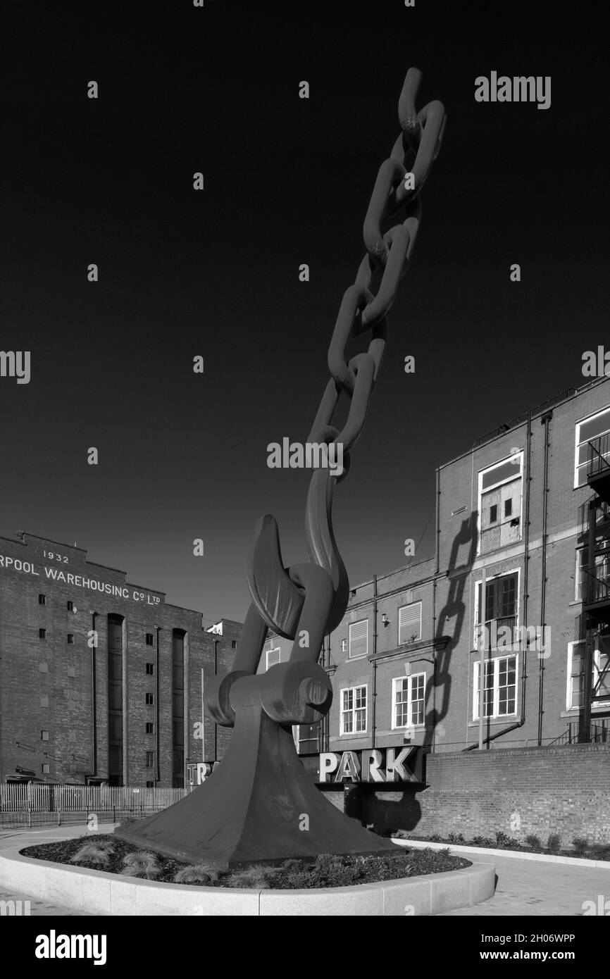 One of the Skyhooks sculptures, Trafford Park, Greater Manchester ...