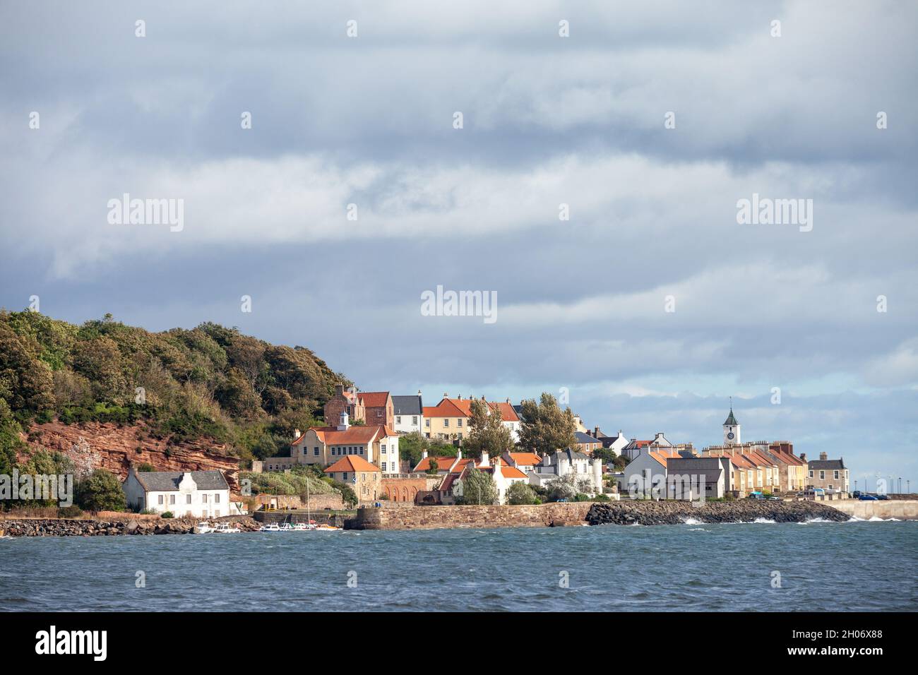 The attractive coastal village of West Wemyss near Kirkcaldy Fife ...