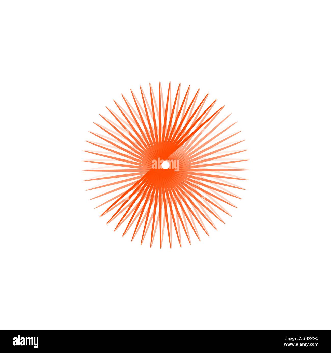 Creative vector illustration of geometric sun beams. Stock Vector ...