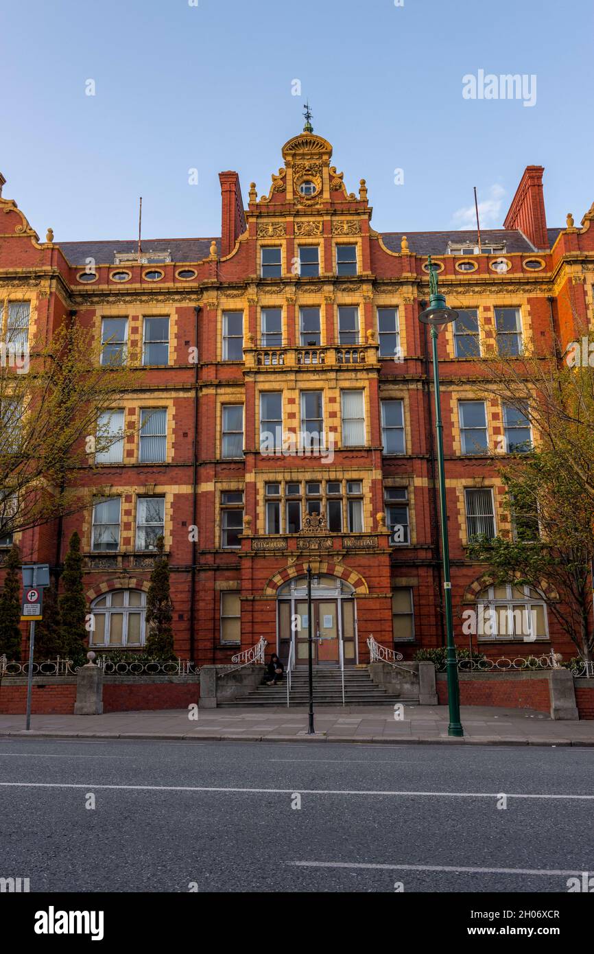 DUBLIN, IRELAND - Apr 30, 2021: A scenic shot of an old, historical ...