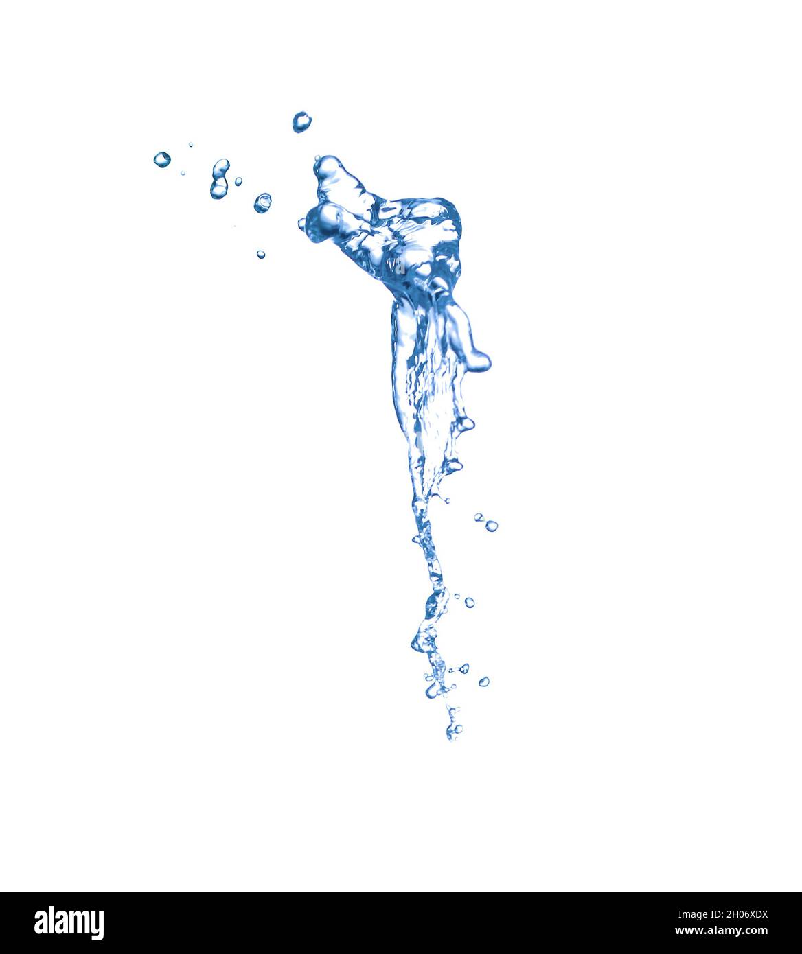 Abstract splash of water on white background Stock Photo - Alamy