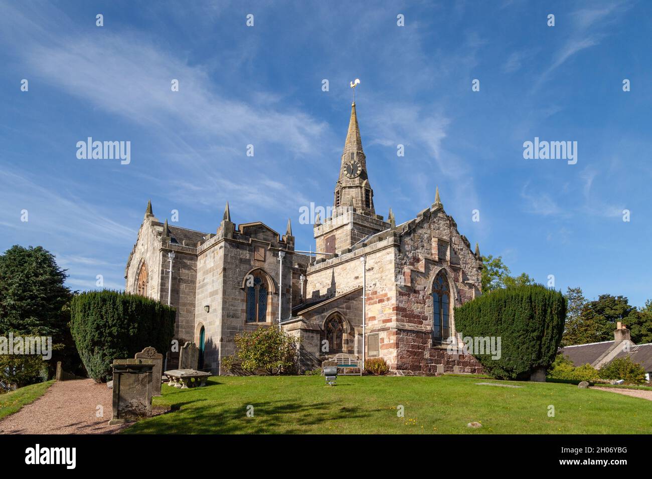 Largo and Newburn Parish Church in Upper Largo Fife Scotland Stock ...