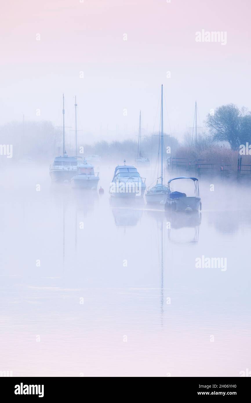 River Frome at Wareham, Isle of Purbeck, Dorset, England, UK Stock ...