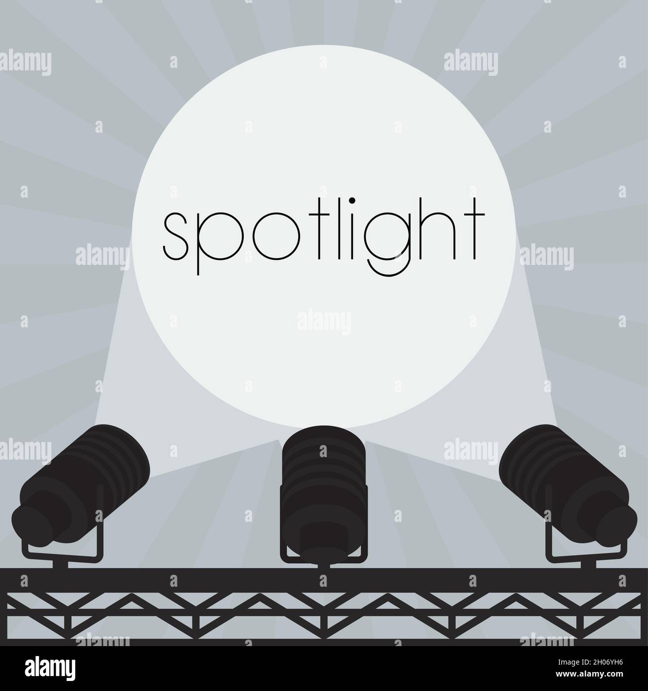 spotlight reflector invitation Stock Vector Image & Art - Alamy