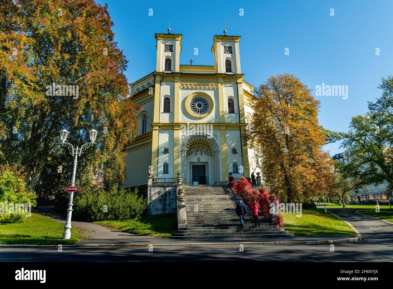 Catholic church in spa town Marianske Lazne (Marienbad) - Czech ...