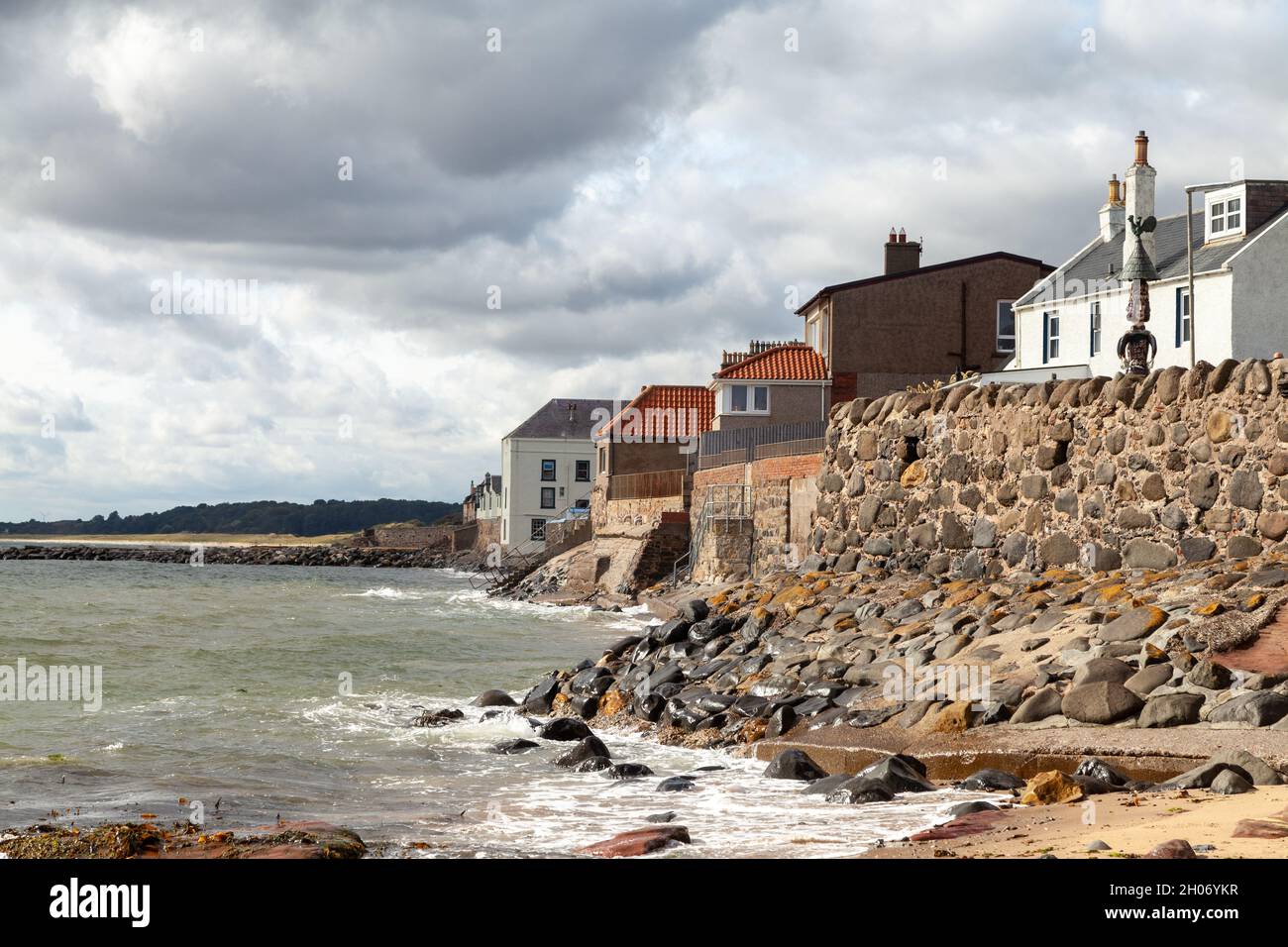 Seawall at Largo, Fife, Scotland Stock Photo - Alamy
