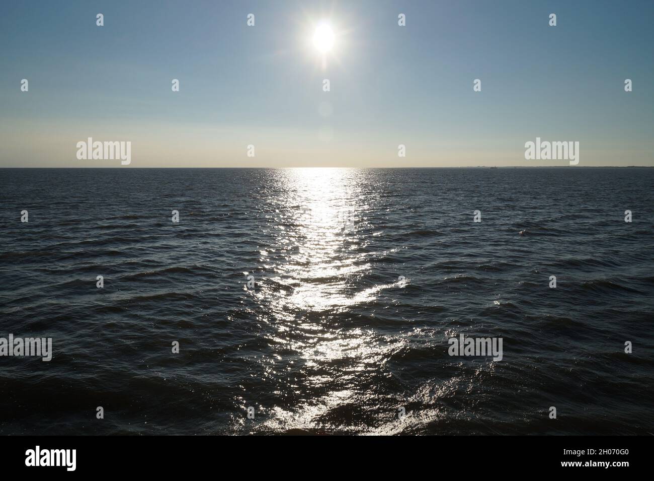View from a ship of the German North Sea Stock Photo - Alamy