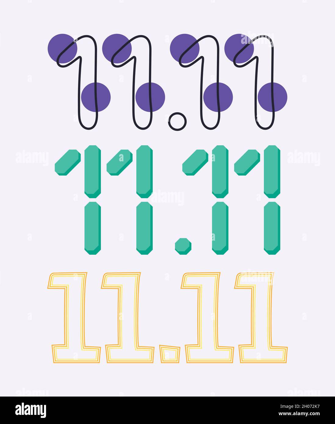 colored numbers eleven Stock Vector Image & Art - Alamy