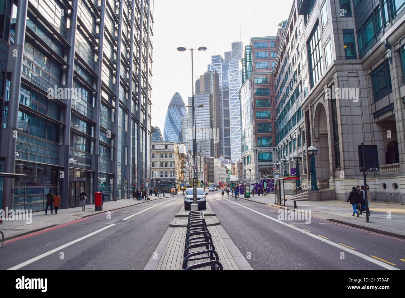 Bishopsgate, City of London, daytime view 2021 Stock Photo - Alamy