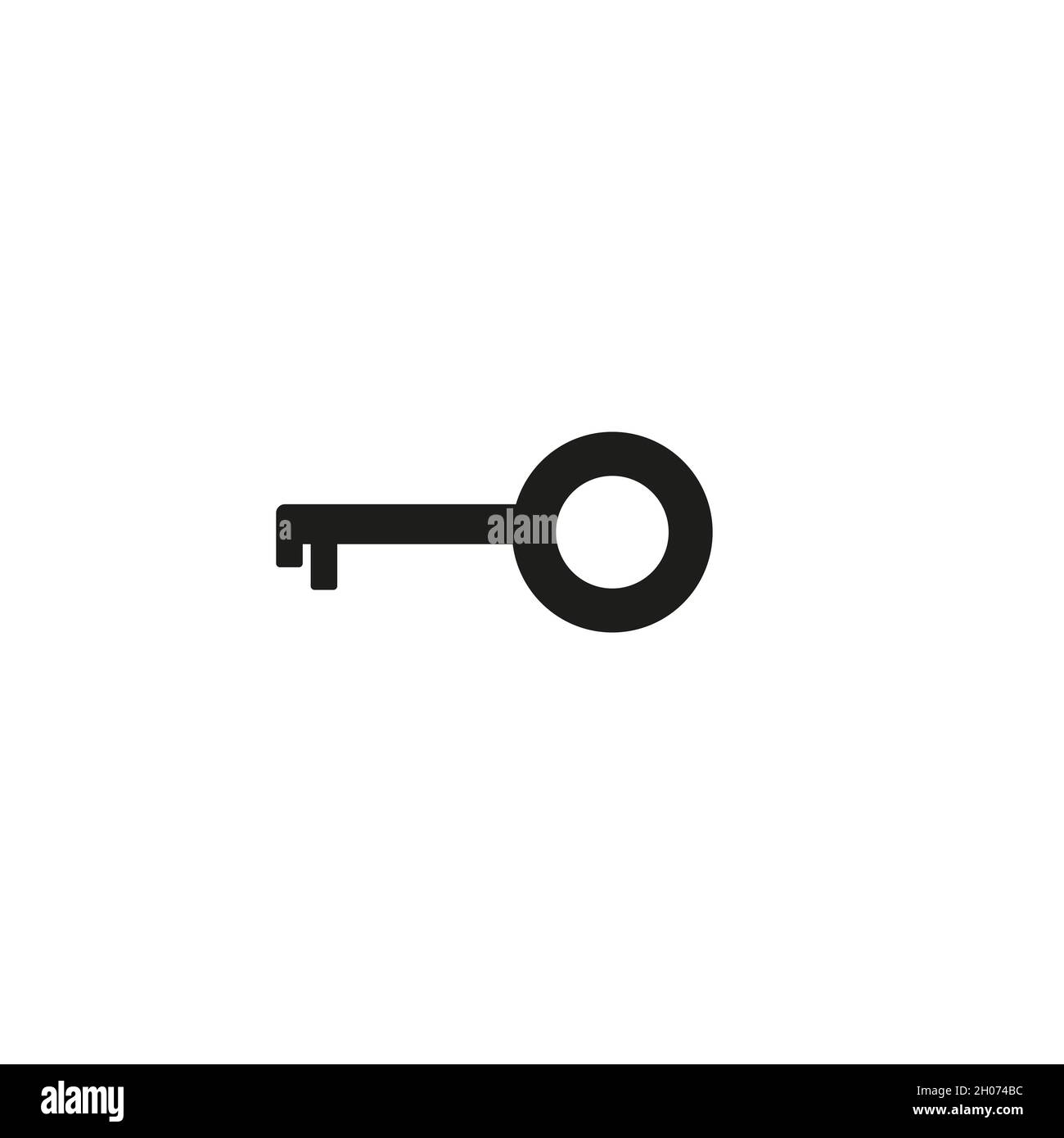 Key icon in trendy flat style isolated on background. Key icon page ...