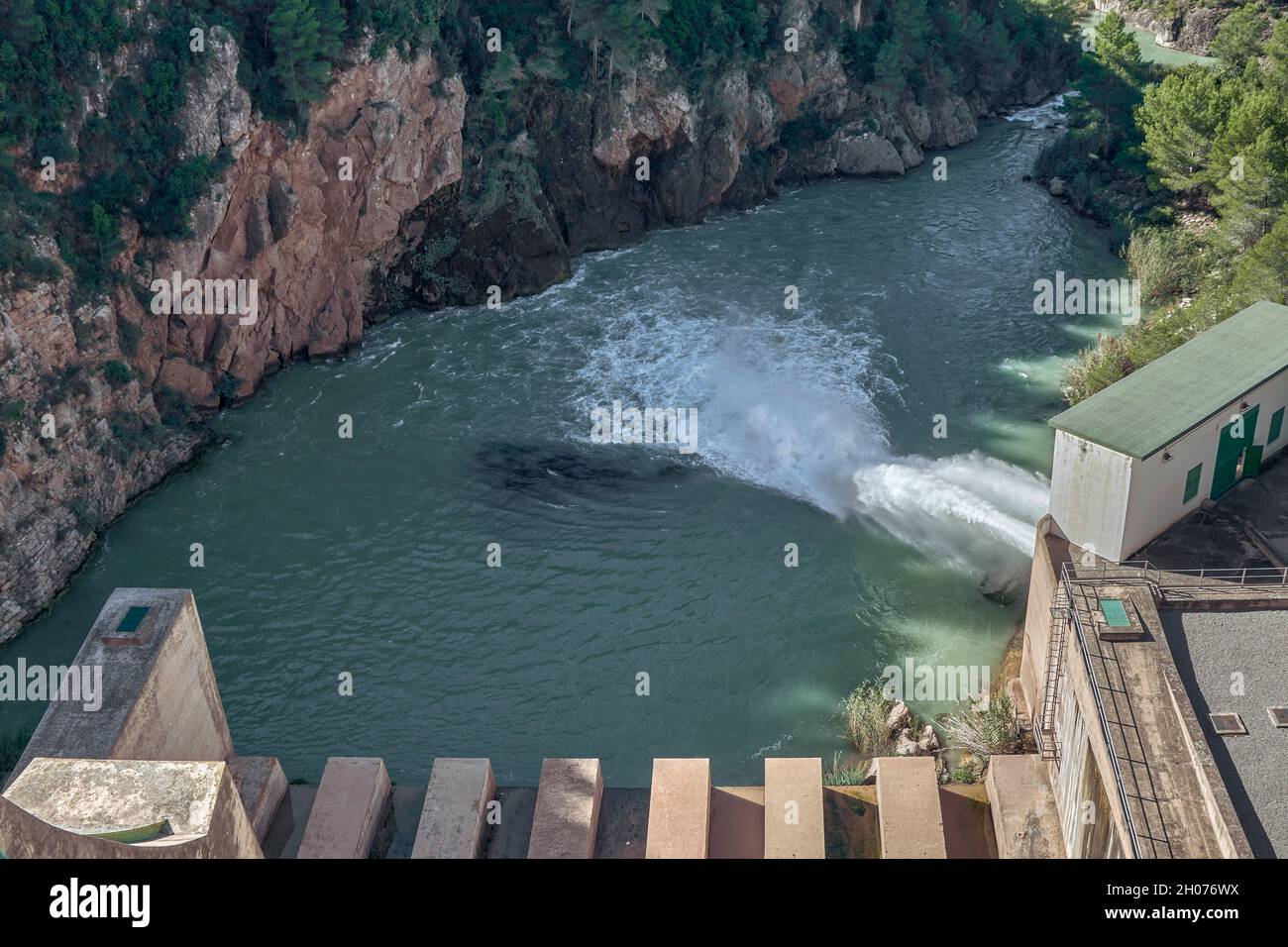 The Sichar reservoir in Ribesalbes, Castellon province, Spain, Europe ...