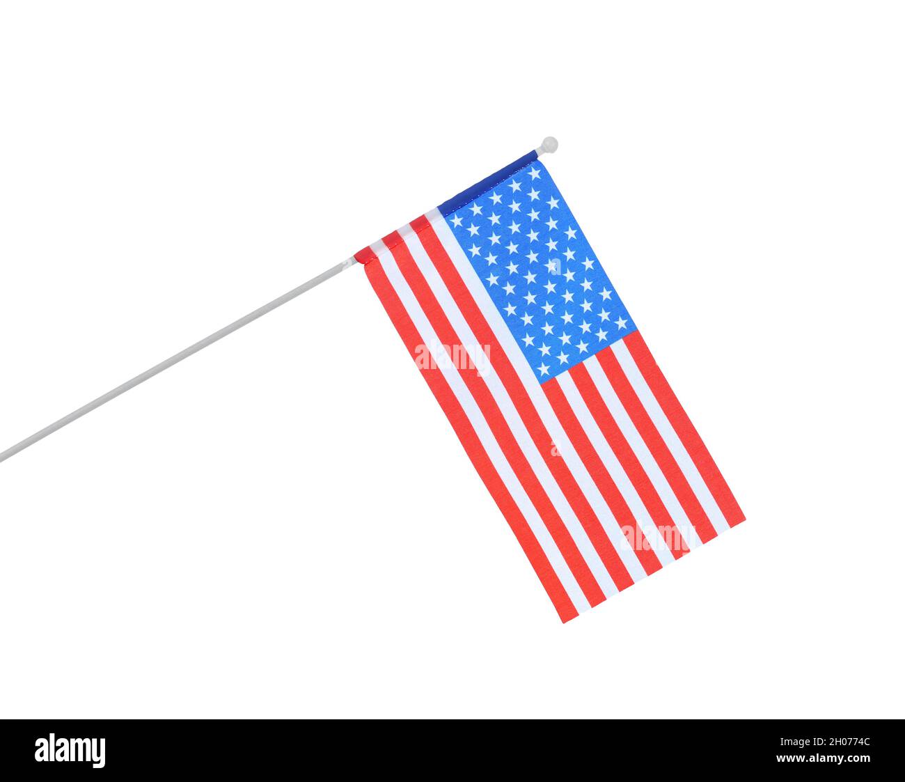 American flag on white background. National symbol Stock Photo - Alamy