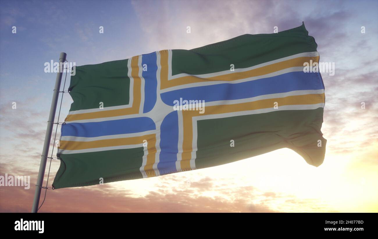 Portlander flag hi-res stock photography and images - Alamy