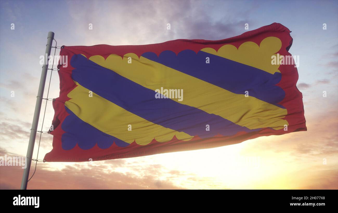 Waving ribbon flag france hi-res stock photography and images - Alamy