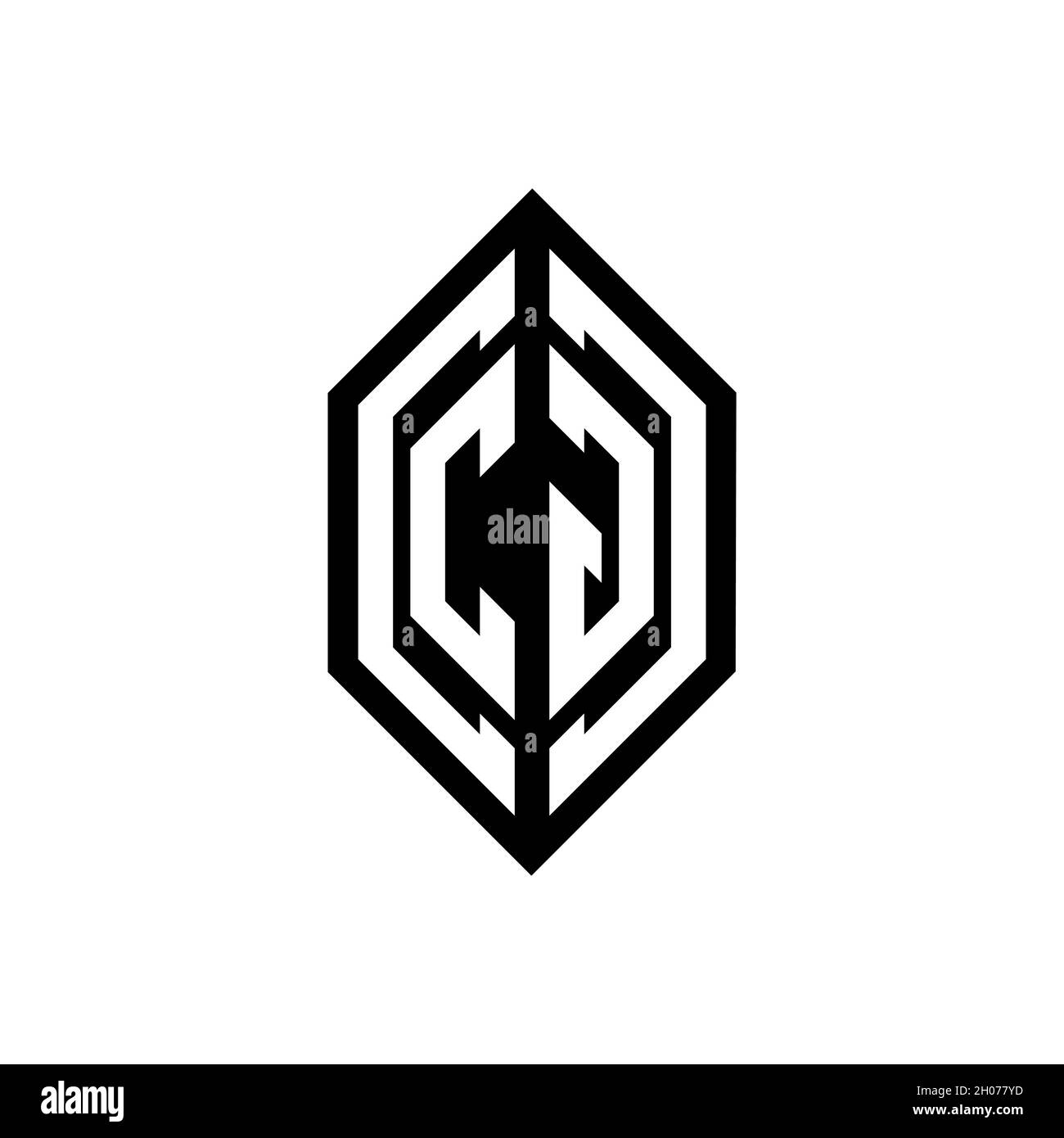 CG logo with geometric shape vector monogram design template isolated ...