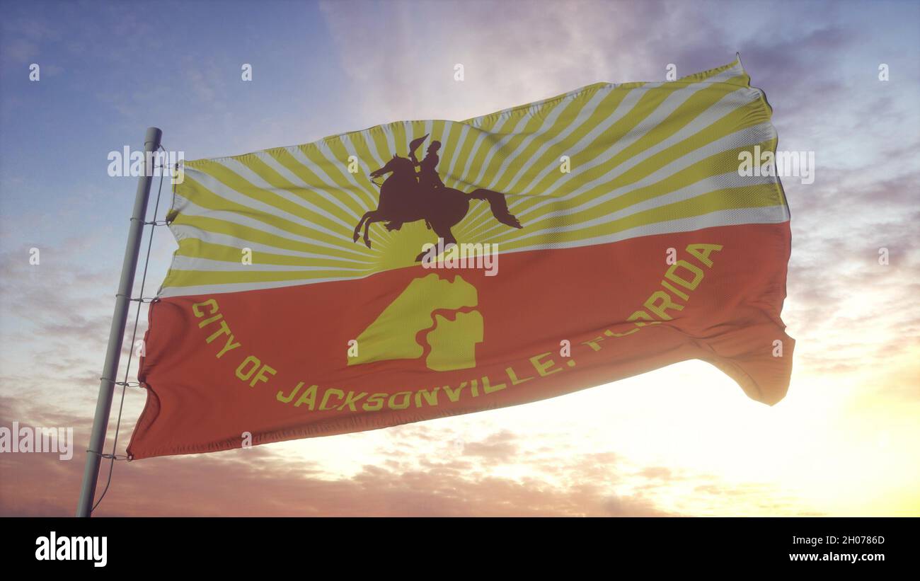 Jacksonvillian flag hi-res stock photography and images - Alamy