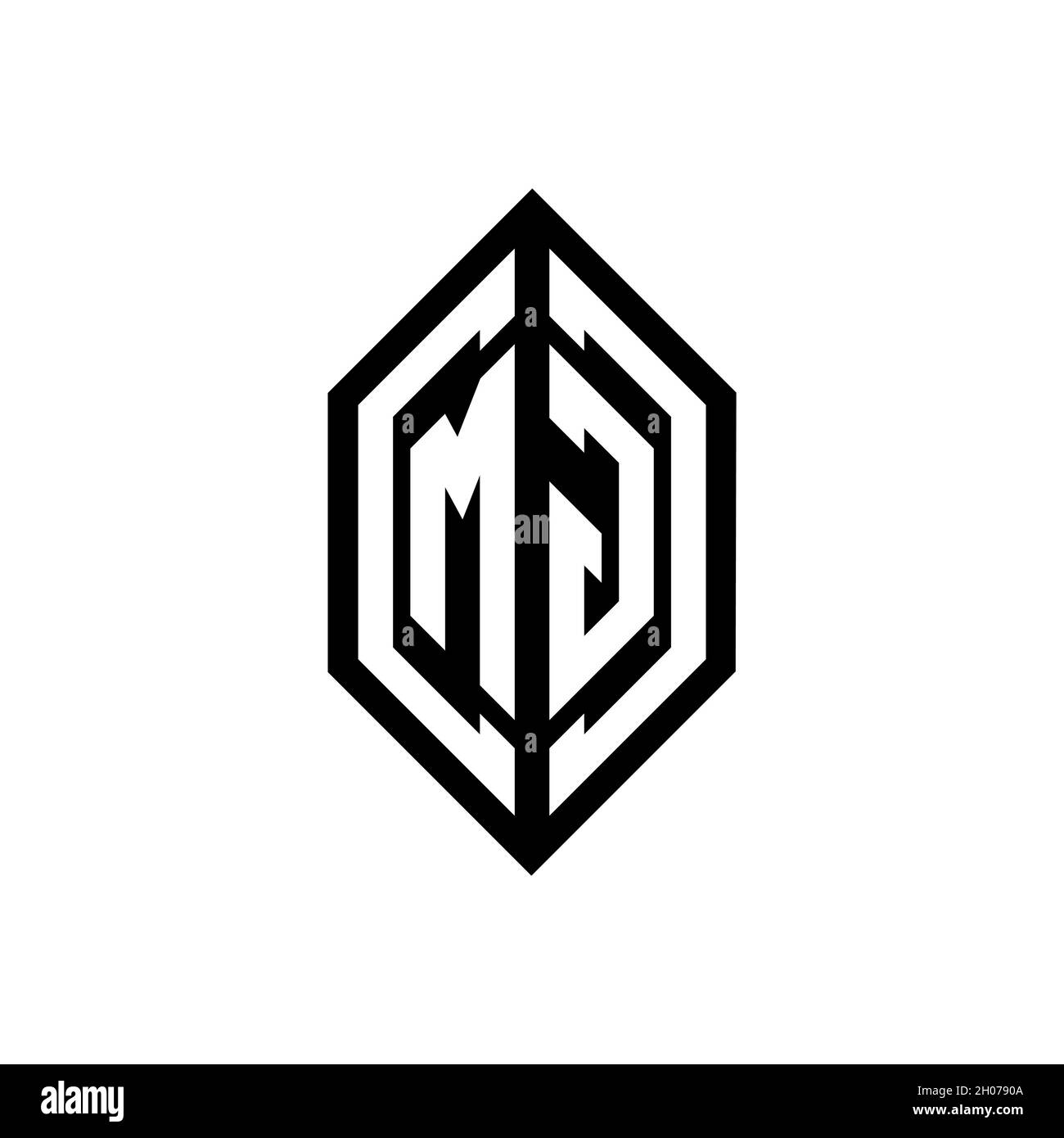 MG logo with geometric shape vector monogram design template isolated ...