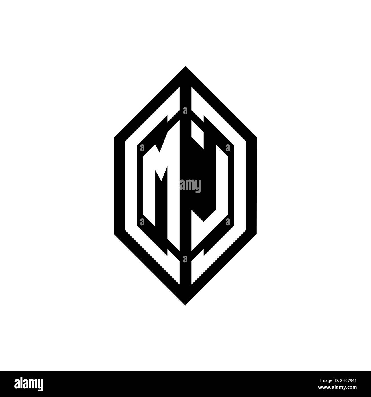 ML logo with geometric shape vector monogram design template isolated ...