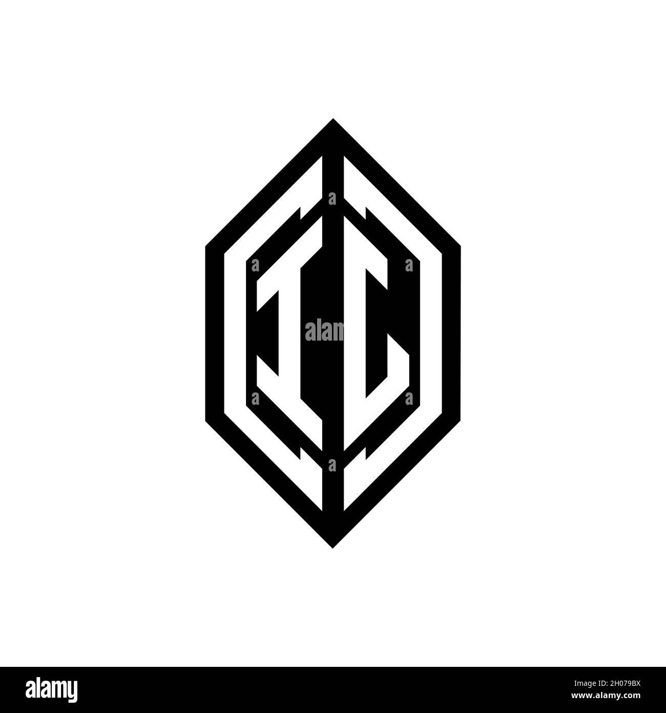 IJ logo with geometric shape vector monogram design template isolated ...