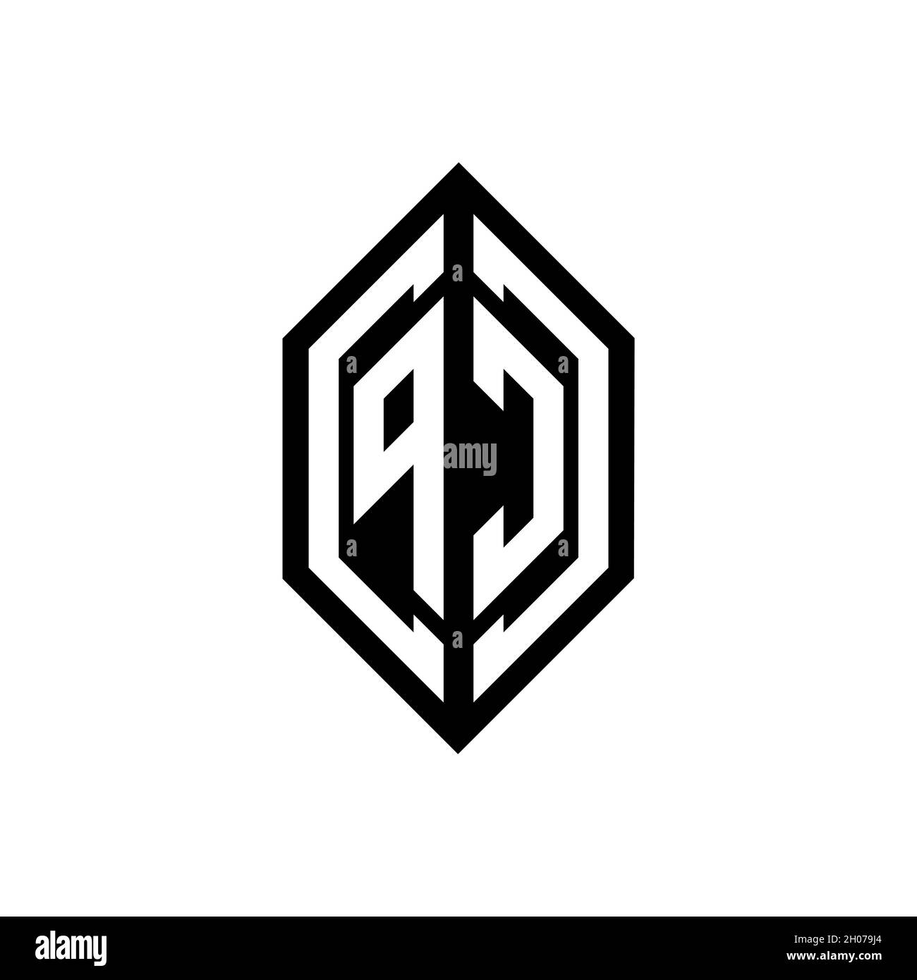 PC logo with geometric shape vector monogram design template isolated ...