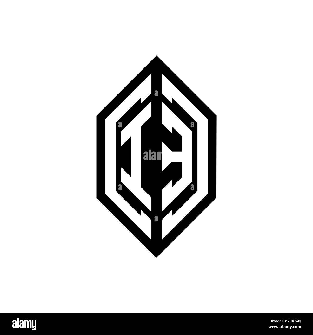 IE logo with geometric shape vector monogram design template isolated on white background Stock ...