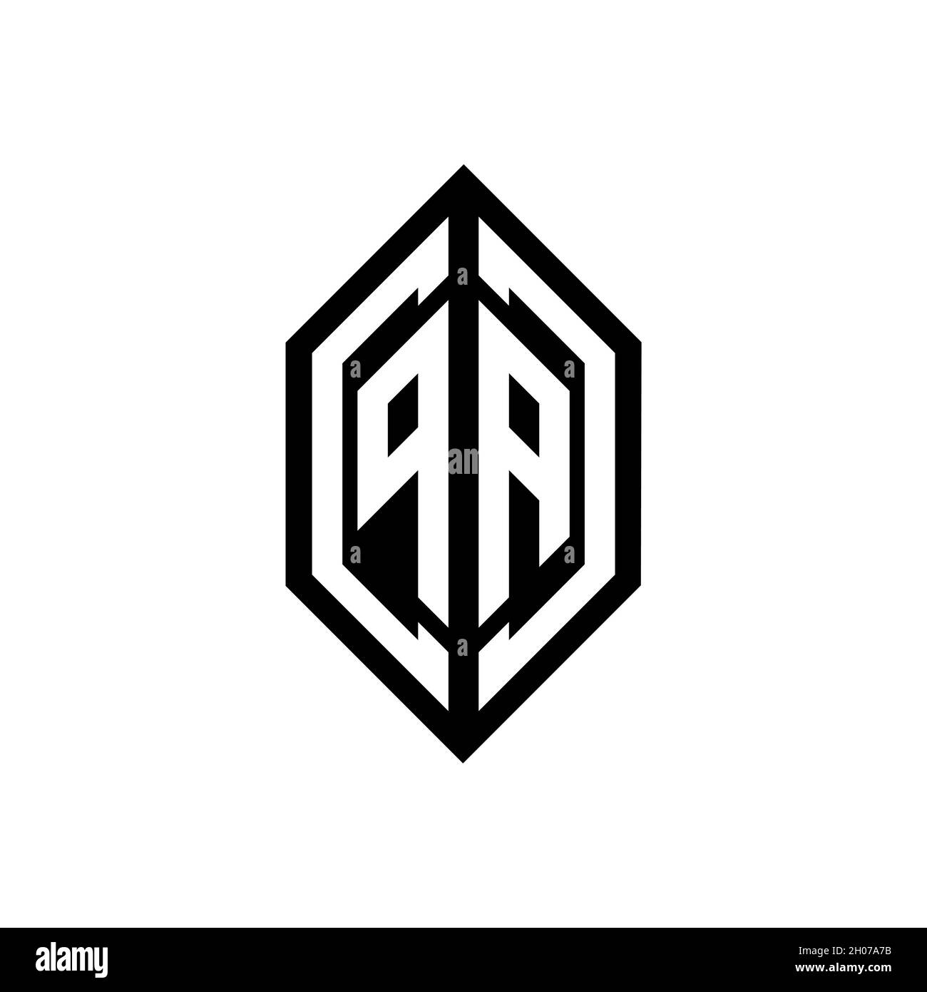 PA logo with geometric shape vector monogram design template isolated ...