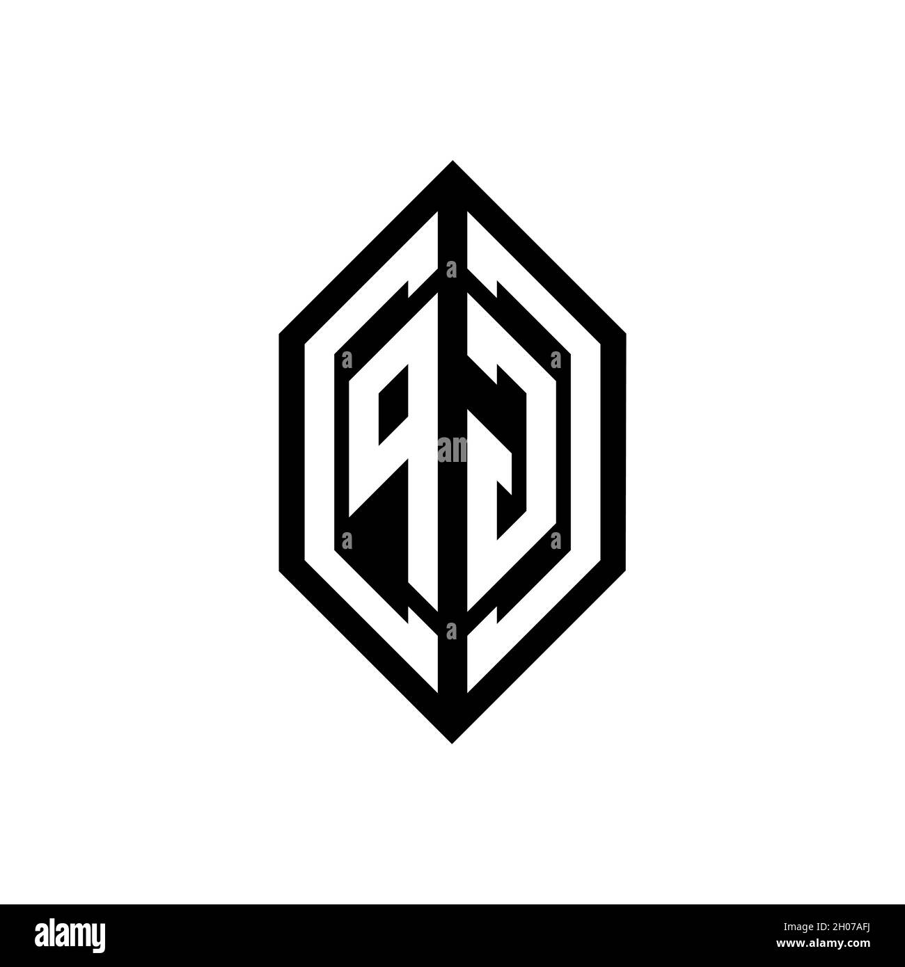 PG logo with geometric shape vector monogram design template isolated ...
