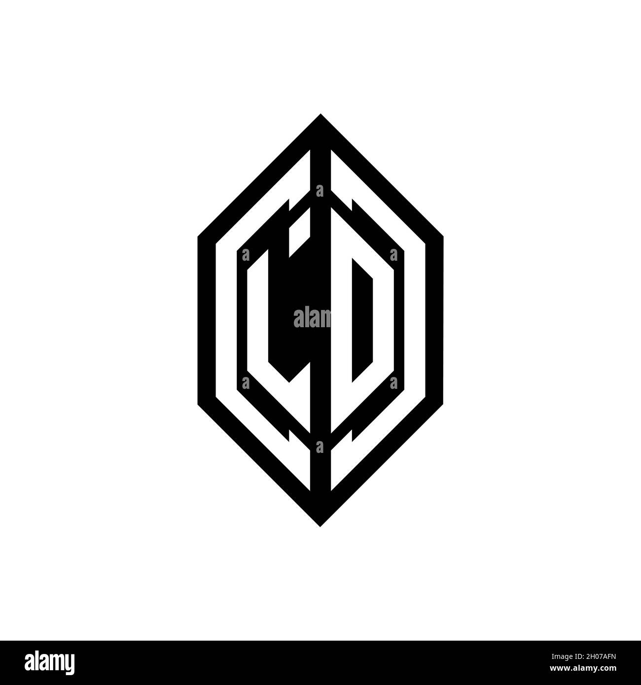 LO logo with geometric shape vector monogram design template isolated ...